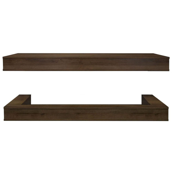 Modern Flames Weathered Walnut Finish OR76-MULTI Wall Mounted Cabinet ...