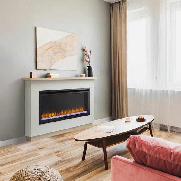 SimpliFire Allusion Platinum 50" Wall Mount/Recessed Linear Electric F ...