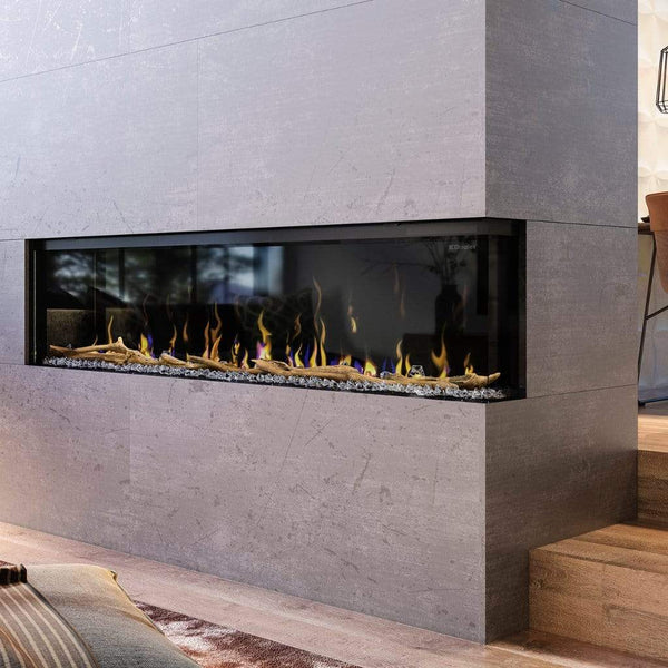 Dimplex Ignite XL Bold 74" Linear Built In | 3 Sided Electric Fireplac ...